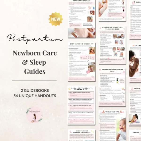 Newborn Care & Sleep Guides – 54 Editable Canva Templates + PDF ...